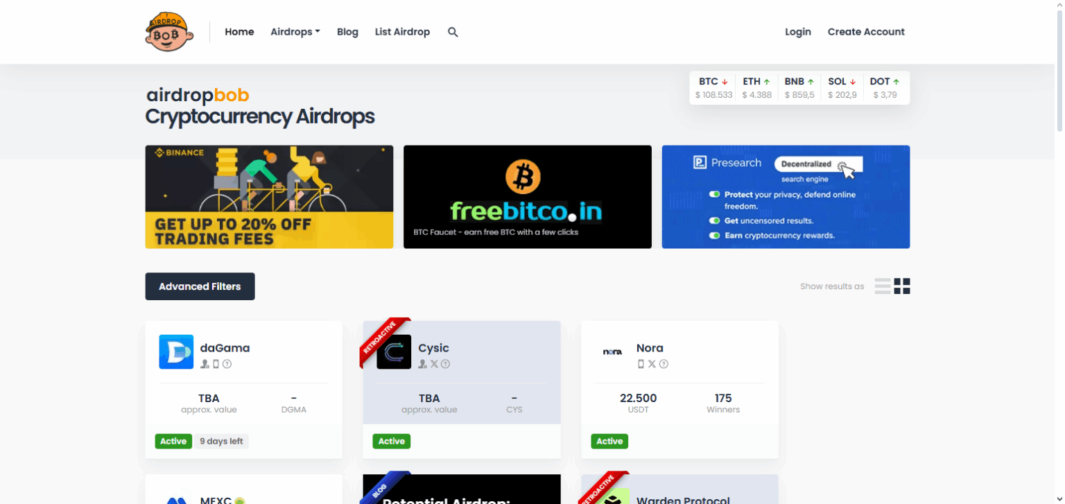 8 Best Crypto Airdrop Calendars to Claim Free Tokens in 2025