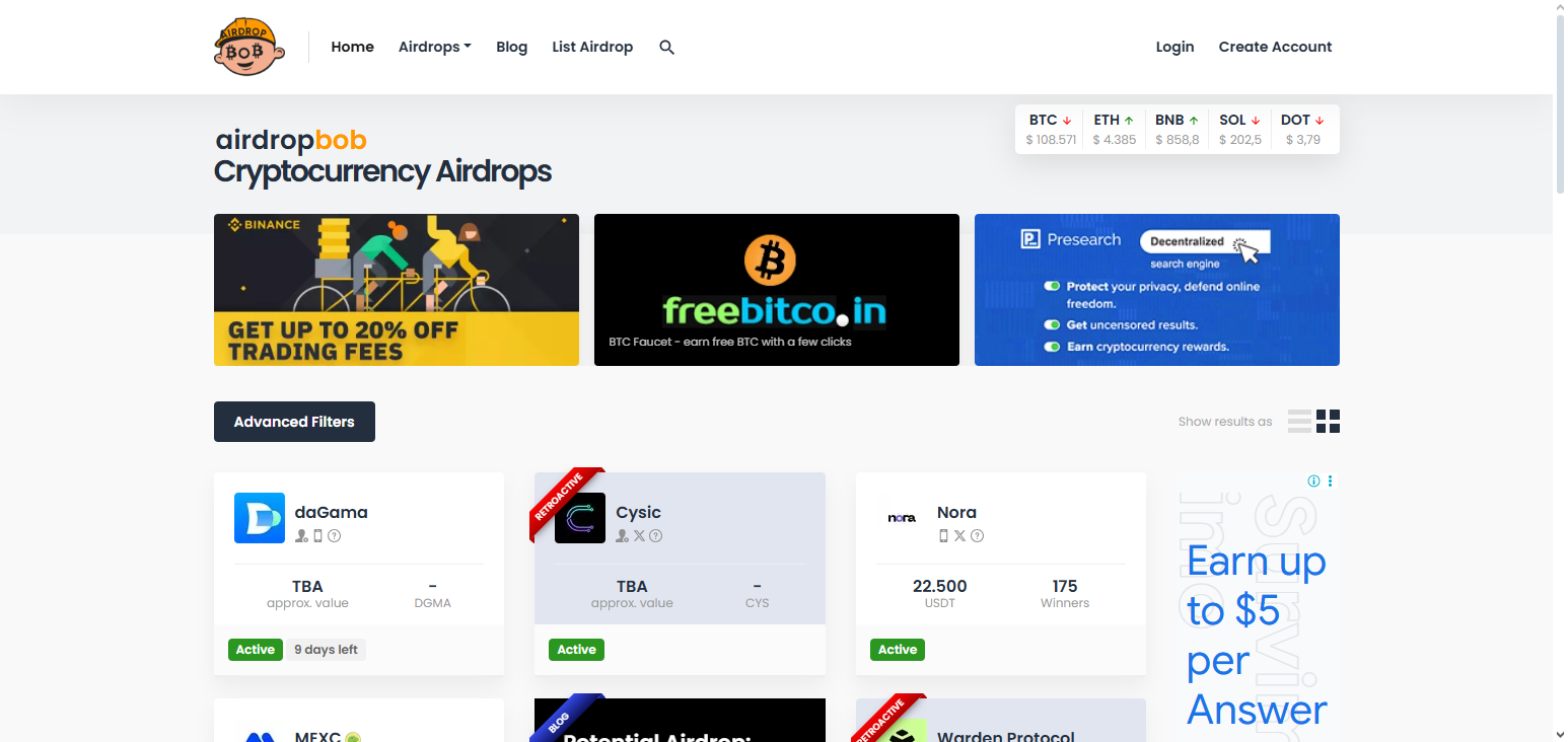 7 Best Airdrop Trackers for New Crypto Projects in 2025